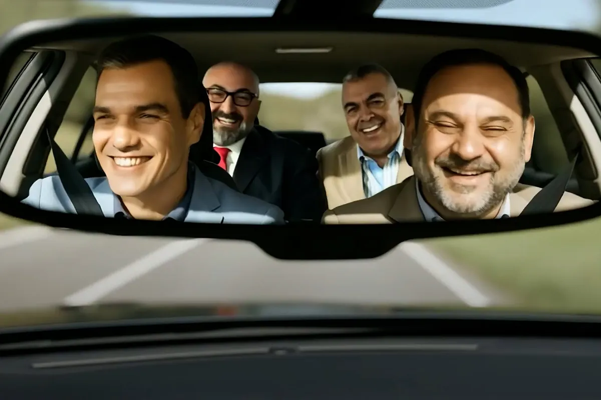 El PP presenta La Banda del Peugeot, protagonizada por Sánchez, Ábalos ...