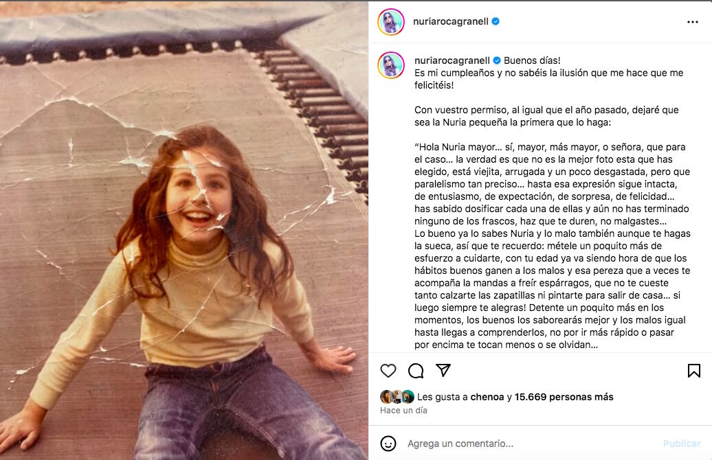 La reflexión de Nuria Roca, en su cumpleaños - Foto 9 de 20