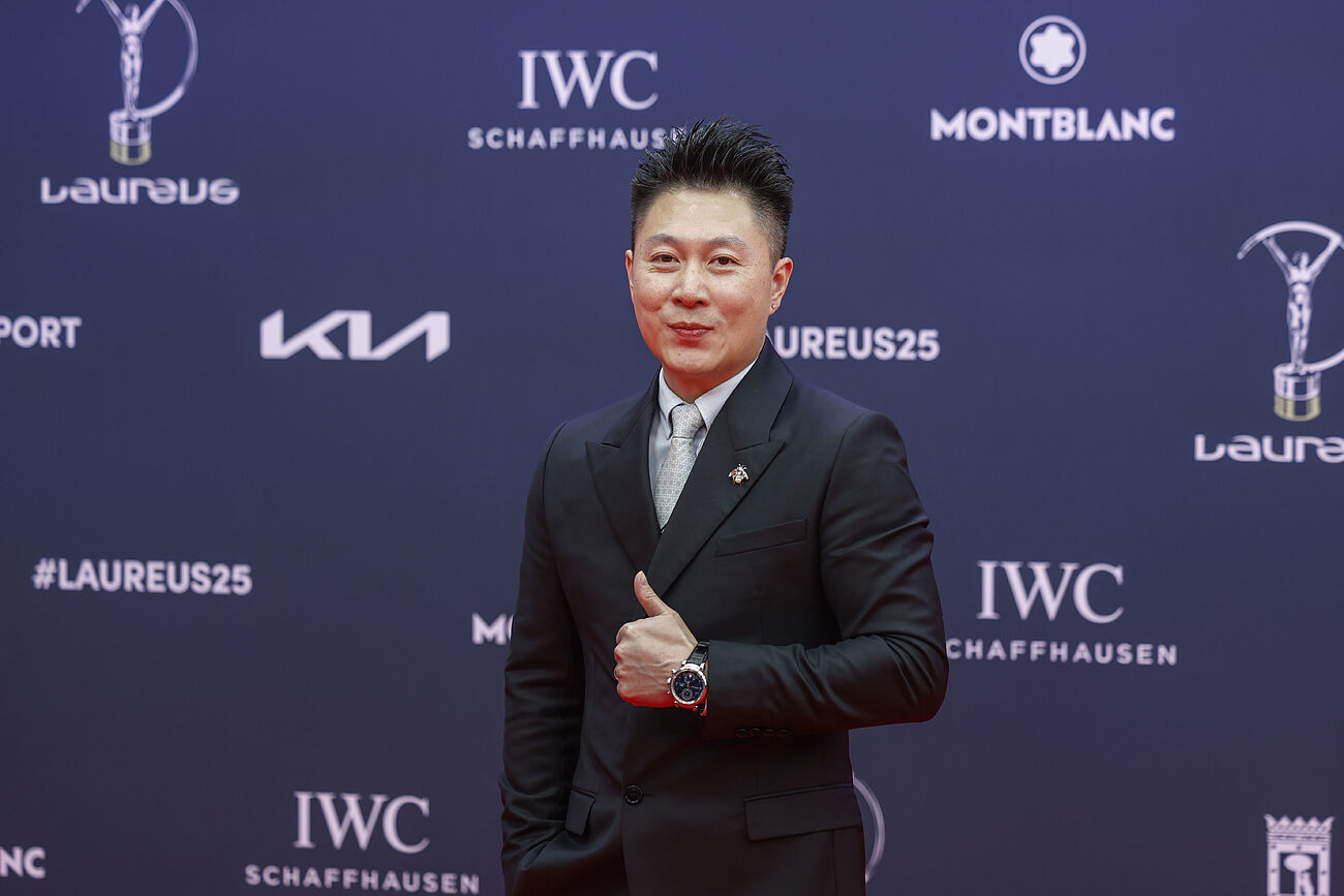 El gimnasta Li Xiaopeng, que ha sido cuatro veces campeón olímpico y ...